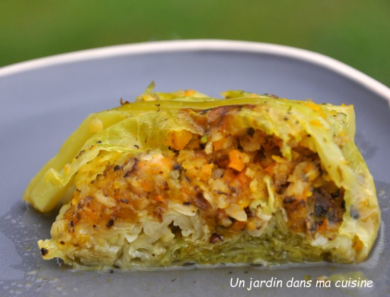 feuilles de chou farcies aux légumes - Un jardin dans ma cuisine