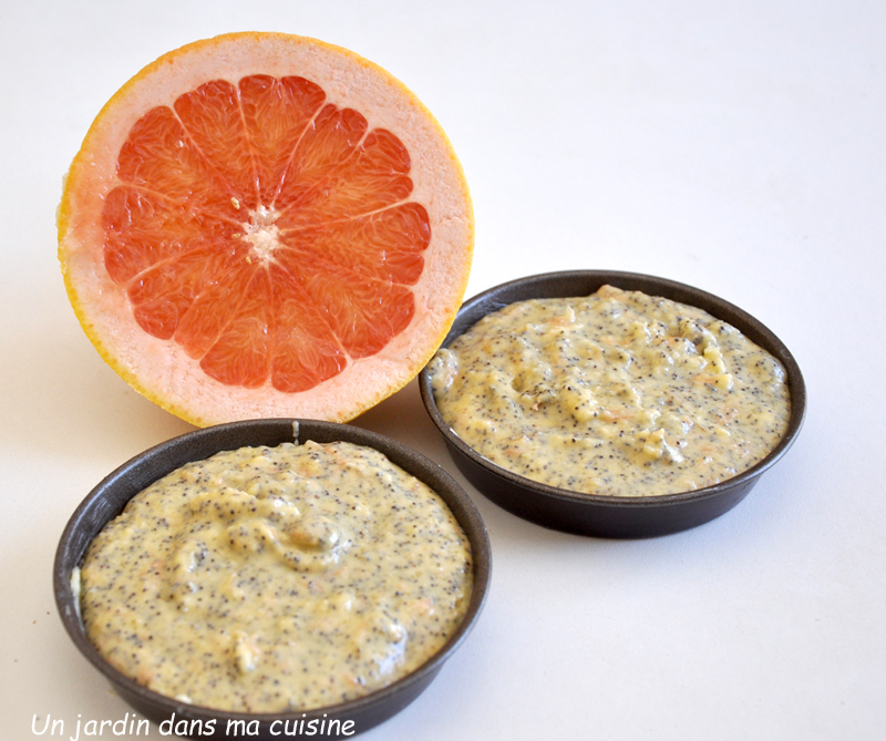 Gâteau pamplemousse graines de pavot - Un jardin dans ma cuisine